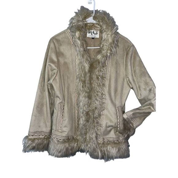 Medium | Jackets & Coats | Retro Vintage Boho Chic Talk Of The Walk Fur ...